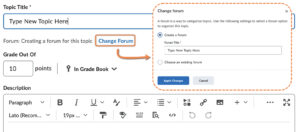 Online Discussions – Brightspace Essentials