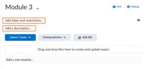 Course Content in Brightspace – Brightspace Essentials