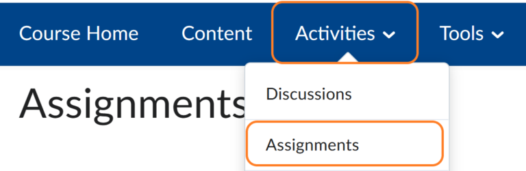 Brightspace Assignments – Brightspace Essentials