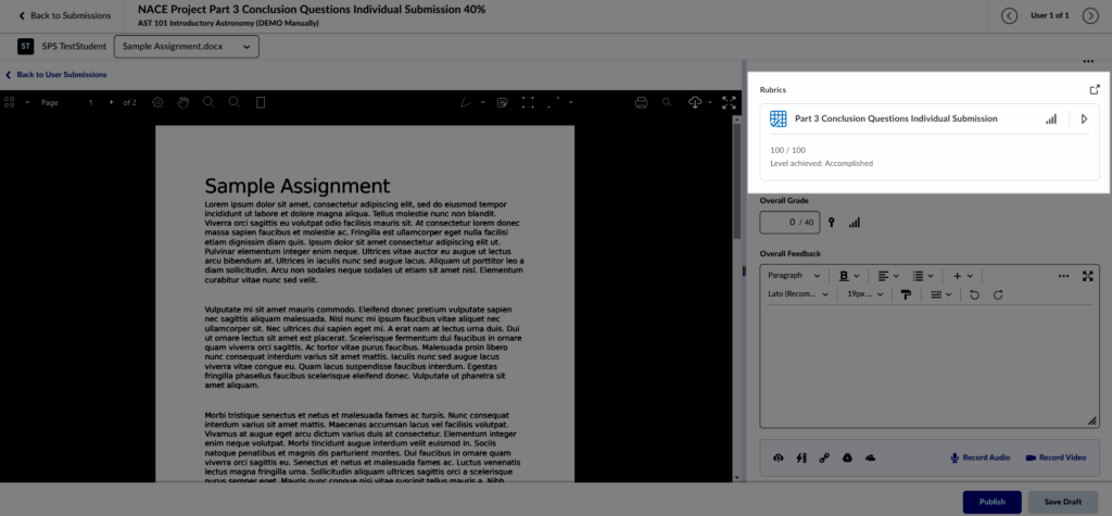 Grading – Brightspace Essentials