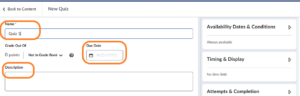 Quizzes – Brightspace Essentials