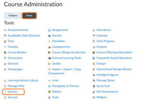 Quizzes – Brightspace Essentials