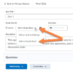 Quizzes – Brightspace Essentials
