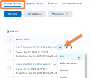 Quizzes – Brightspace Essentials