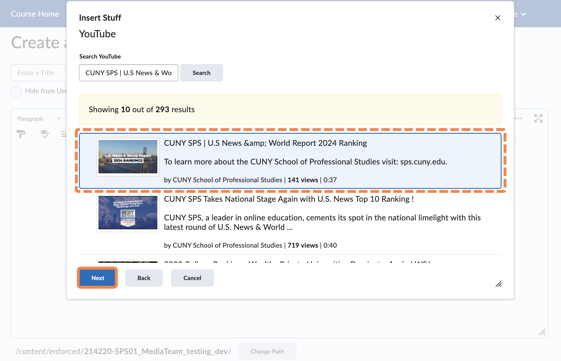 Video in Brightspace – Brightspace Essentials
