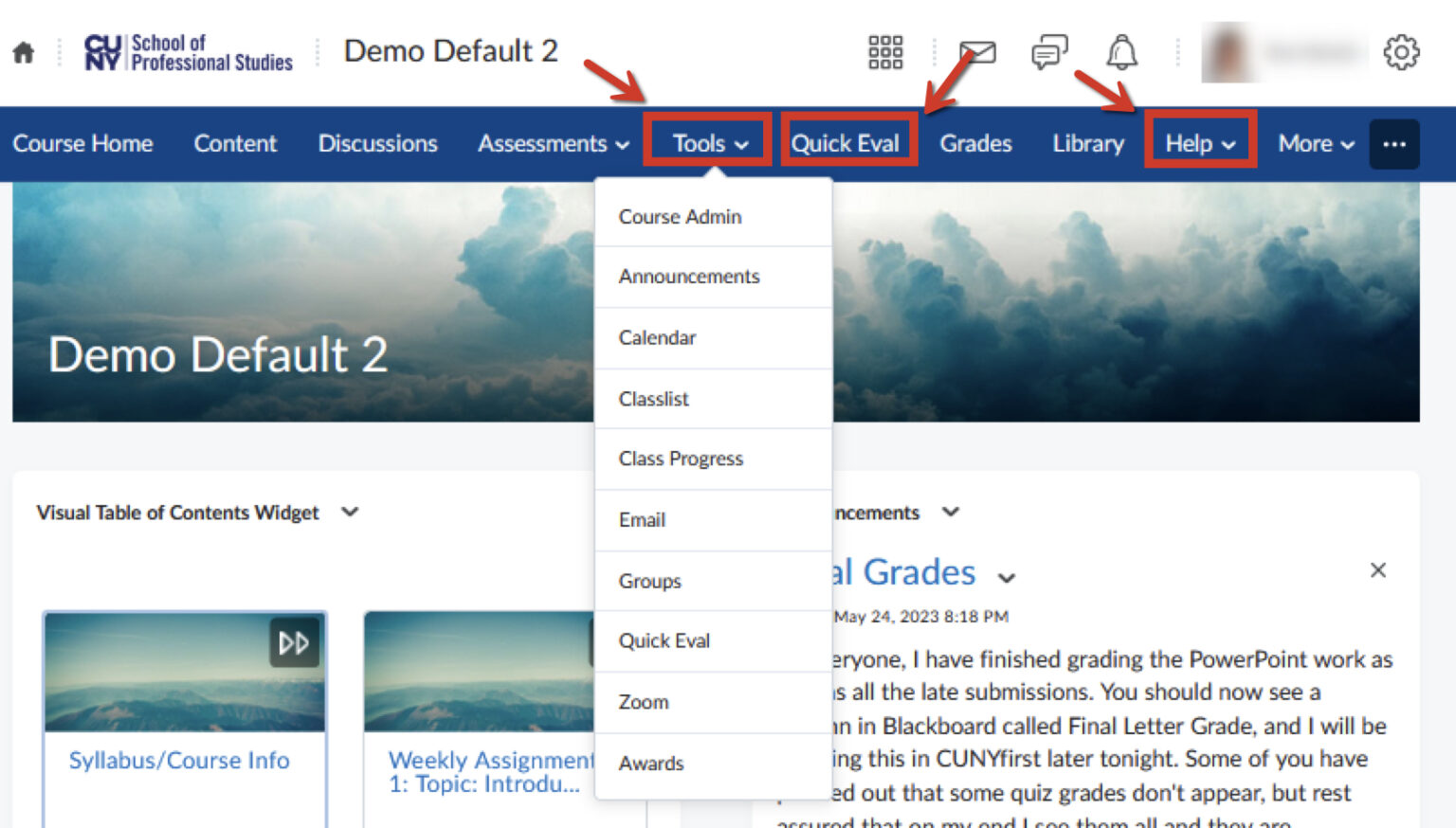 SPS Brightspace Environment