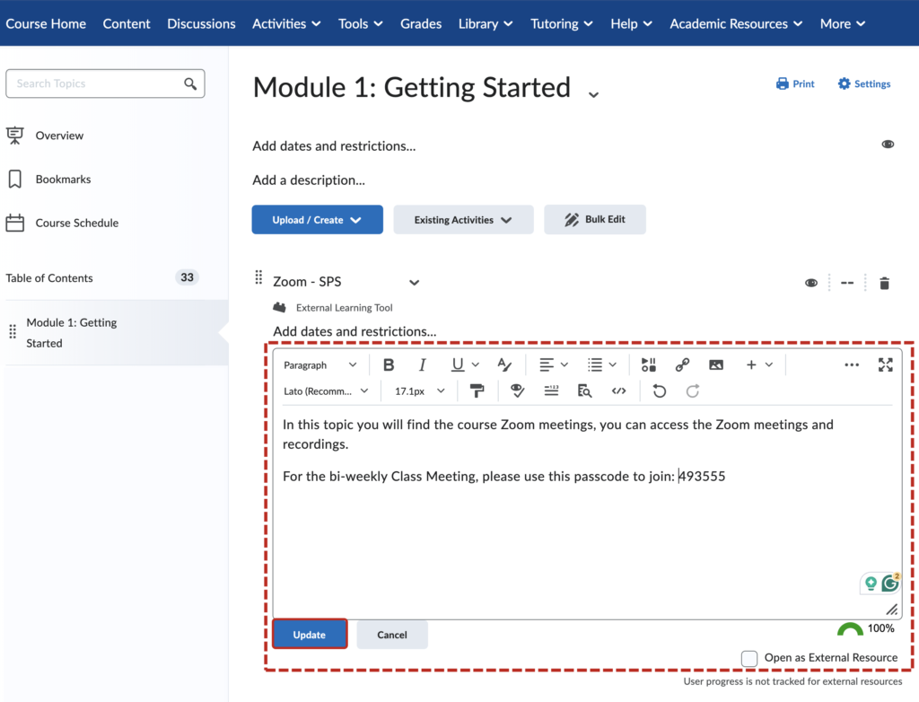Scheduling Zoom Meetings for Your Course – Teaching Guides