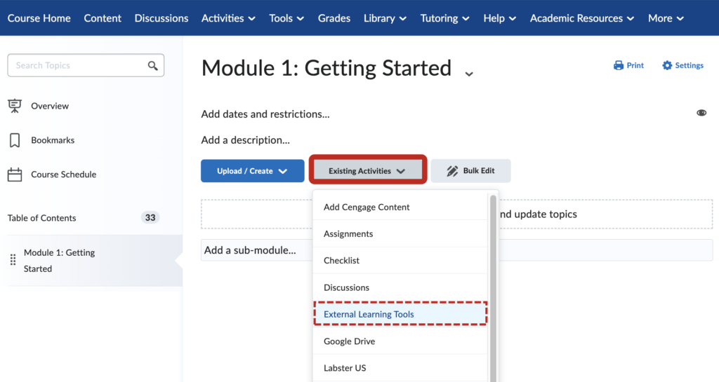 Adding a Zoom Portal to a Course – Teaching Guides