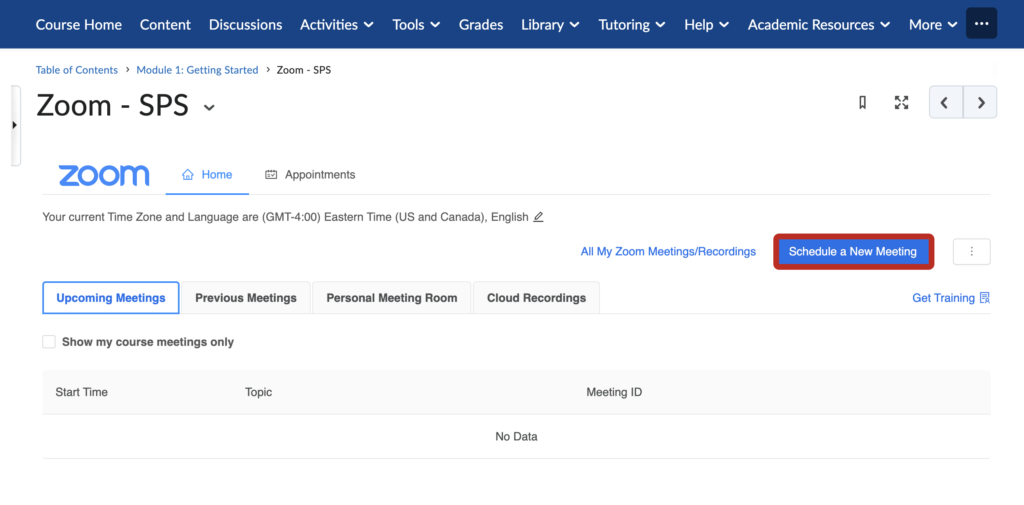 Scheduling Zoom Meetings for Your Course – Teaching Guides