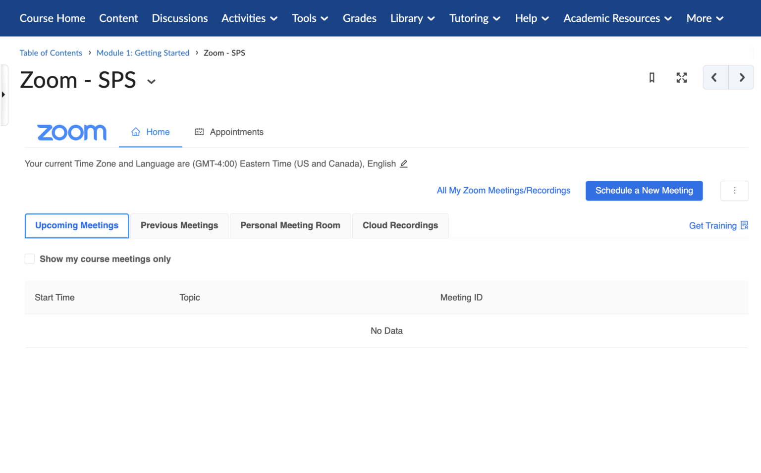 Adding a Zoom Portal to a Course – Teaching Guides
