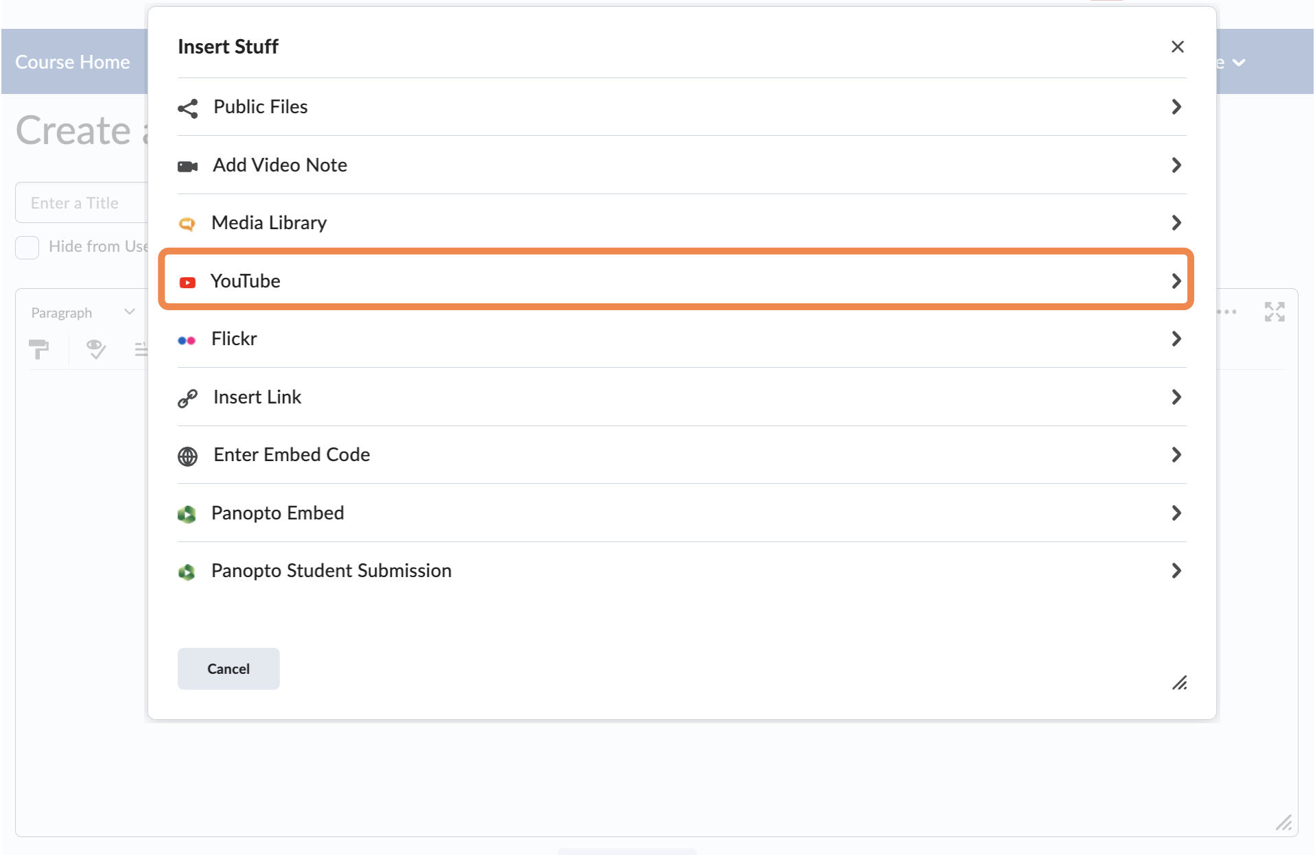 Adding YouTube/Vimeo Videos to Brightspace – Teaching Guides