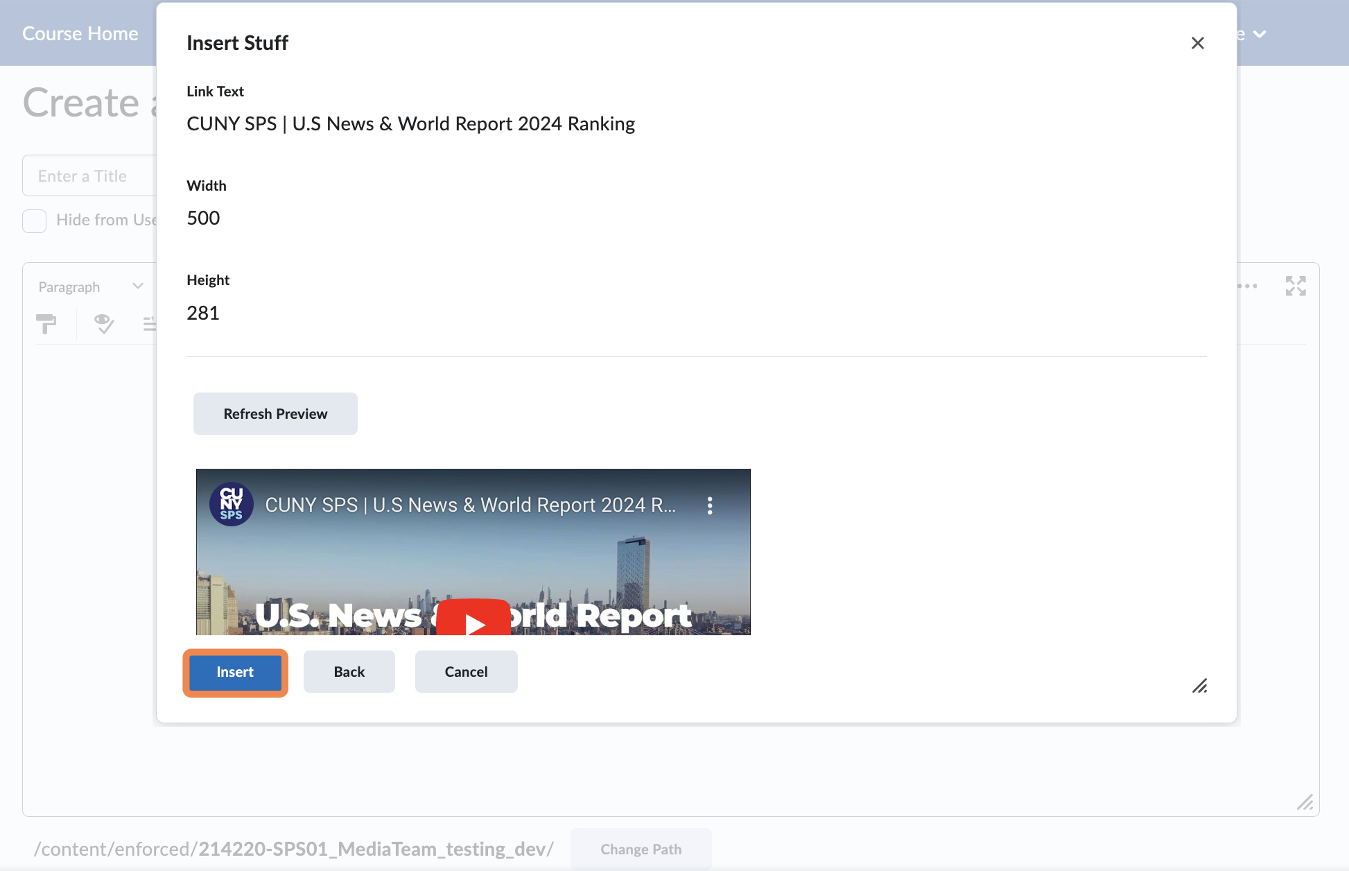 Adding YouTube/Vimeo Videos to Brightspace – Teaching Guides