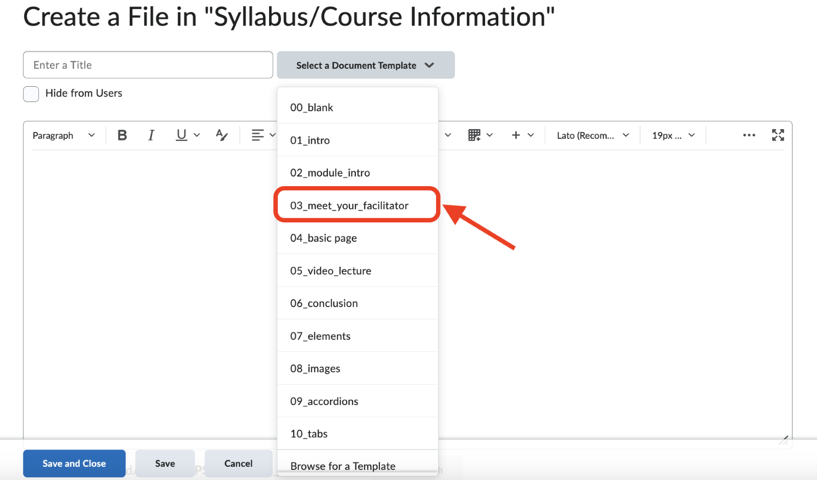 Placing Instructor Info in Brightspace – Teaching Guides