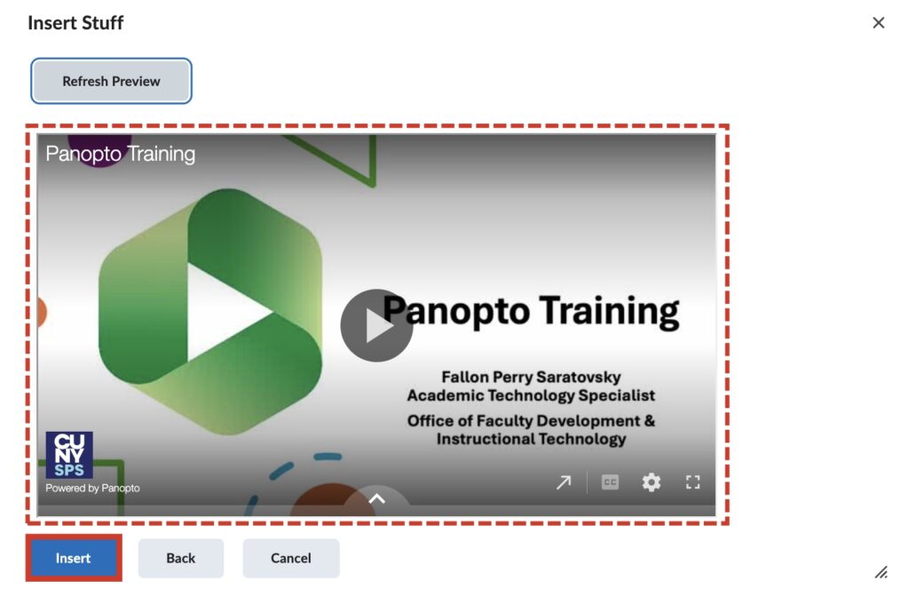 Submitting a Panopto Video Assignment in Brightspace – Teaching Guides
