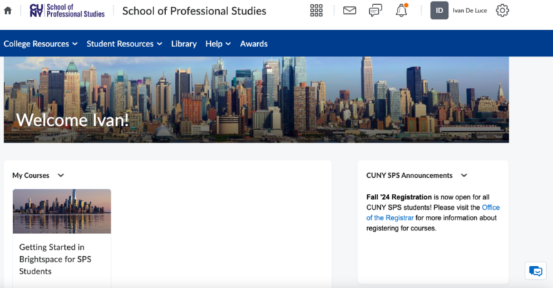 CUNY SPS to transition to Brightspace May 29 with trainings for students